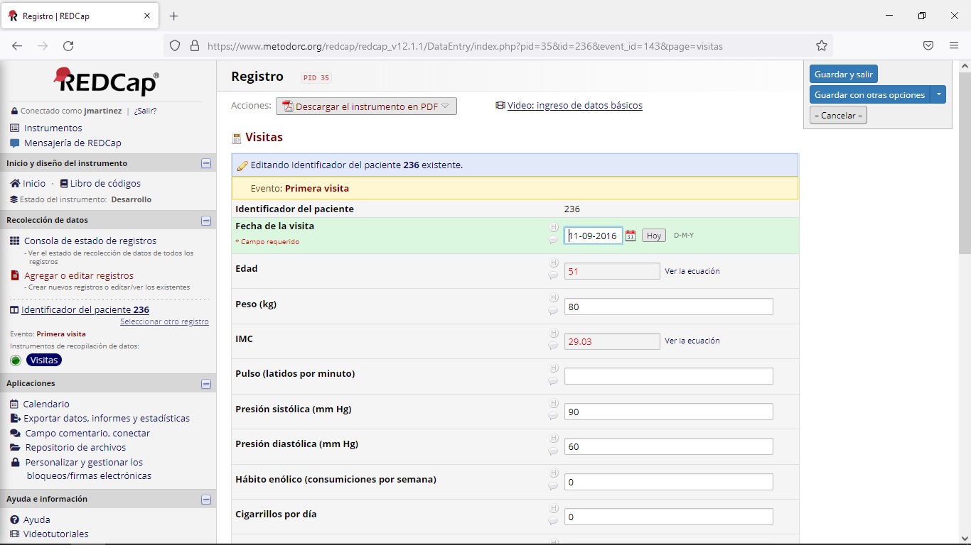 Diseño y gestión de bases de datos sanitarios | metododb